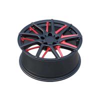 China Magnesium Alloy 16x7 Black Rims PCD 100mm Forged Car Wheels for sale