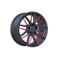 China Magnesium Alloy 16x7 Black Rims PCD 100mm Forged Car Wheels for sale