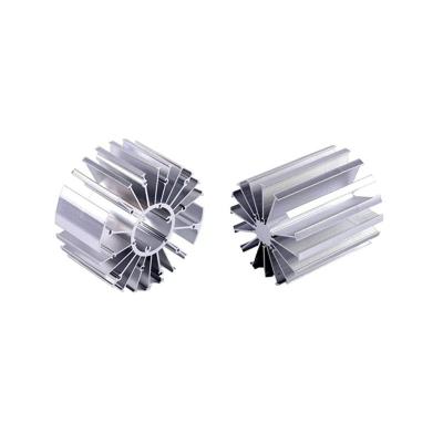 China Maggnesium AZ61 Circular Heat Sink Round Extruded Aluminum Heatsink for sale