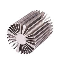 China Maggnesium AZ61 Circular Heat Sink Round Extruded Aluminum Heatsink for sale