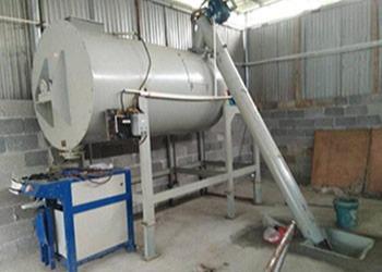 China Tile Adhesive Dry Mortar Ribbon Blender Mixer Machine 1-50 Ton/H for sale