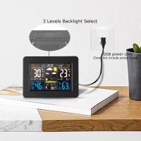 China Wireless  Sensor Indoor Outdoor Thermometer Hygrometer With Alarm Clock And Barometer for sale