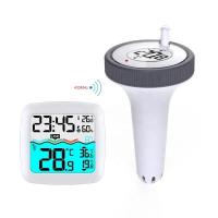 China OBM Customized Support Indoor And Outdoor Solar Powered Wireless Digital Pond Or Floating Pool Thermometer for sale