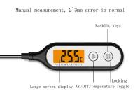 China 28.3*5*2.5cm Packaging Digital Wireless Meat Thermometer For BBQ Cooking ±1.8℉ Accuracy for sale