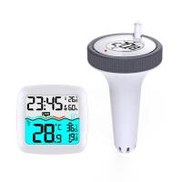 China Customized Support Indoor And Outdoor Solar Powered Wireless Digital Pond Or Floating Pool Thermometer for sale