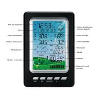 China 10 Inch WiFi Wireless Weather Station Professional 7 In 1 With Outdoor Solar Panel for sale