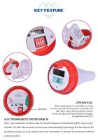 China Temperature Accuracy Wireless Solar Digital Pool Thermometer In Red And Silver for sale