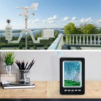 China 10 Inch WiFi Wireless Weather Station Professional 7 In 1 With Outdoor Solar Panel for sale