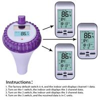 China Wireless Solar Floating Water Thermometer For Elderly And Children Supply Voltage 7-15V for sale