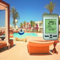 China Portable Solar Pool Thermometer With Data Logger Outdoor Temperature Range -40 To 60 °C for sale