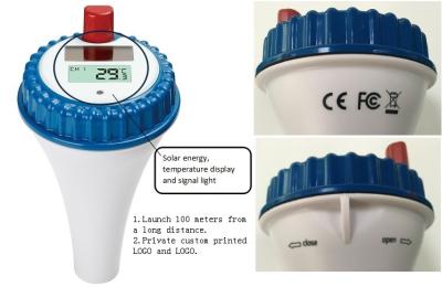 China WT0124 Wireless Solar Pool Thermometer Accurate Temperature Display For Outdoor Pools for sale