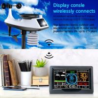 China WS1090 Home Outdoor Wireless Automatic Weather Station Measures Wind Direction, Wind Speed And Rainfall Weather Forecast for sale