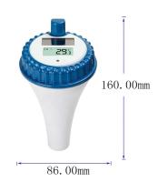 China black and silver Large Screen Display Wireless Swimming Pool Bathtub Thermometer For Elderly And Children for sale