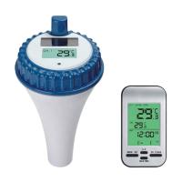 China OEM Portable Solar Pool Thermometer With Data Logger Outdoor Temperature Range -40 To 60 °C for sale