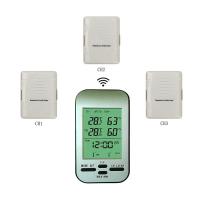 China Indoor Thermometer Hygrometer With Wireless Outdoor Temperature Sensor And LCD Display for sale