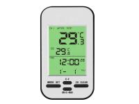 China End Custom Wireless Swimming Pool Floating Digital Thermometer Black And Silver Color for sale