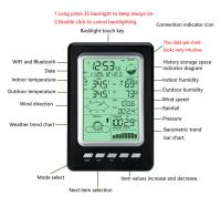 China Stay Updated On Outdoor Temperature Humidity With Mobile App Wireless Weather Station for sale