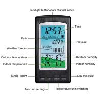 China Indoor And Outdoor Wireless Weather Station With Precision Temperature And Humidity Meter for sale