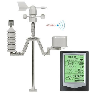 China WS3040 Solar Weather Station With 6 Outdoor Sensors Indoor Temperature Range 0 To 50 °C for sale