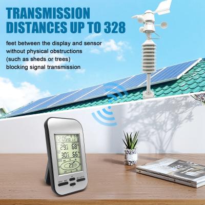 China WS0232 Professional Weather Station Outdoor Direction Speed Temperature Humidity for sale