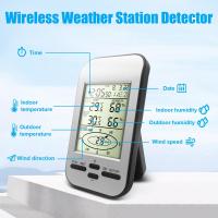China WS0232 Professional Weather Station Outdoor Direction Speed Temperature Humidity for sale