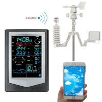 China WS2040VA Outdoor Solar Weather Station With Wireless Wind And Rain Sensor Weight 1.8KG for sale