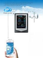 China WS2040VA Outdoor Solar Weather Station With Wireless Wind And Rain Sensor Weight 1.8KG for sale