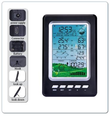 China Generation Belt Outdoor Wifi Weather Station With 7 Functions And WI-FI Connectivity for sale