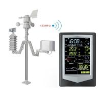China Outdoor Temperature Range -40 To 60 ° C Radio WIFI Weather Station With Color Display for sale