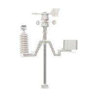 China Large Screen Solar Weather Station With Wind Speed And Direction Sensors Digital Hygrometer Clock And More for sale