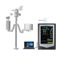 China Multifunctional Color Screen Outdoor Wireless Sensor Weather Station With Touch Backlight for sale
