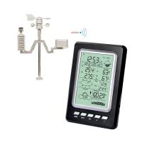 China WIFI Solar Energy Display Temperature And Humidity Weather Station For Outdoor Monitoring for sale