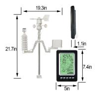 China Wireless Outdoor Weather Station With Wind Speed Range Of 0-50m/S And Weight Of 1.8KG for sale