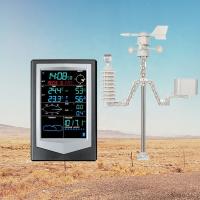 China Wireless Weather Station With Rain Gauge Temperature Humidity Forecast And Wind Gauge for sale
