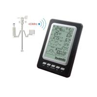 China Solar Wireless Indoor And Outdoor Air Pressure Measurement Rain Gauge Weather Station for sale