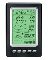 China 18.9*12.5*2.7CM Weather Station With Wireless Rain Gauge And Temperature Hygrometer for sale