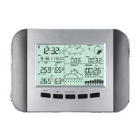 China Large Screen Digital Weather Station With Outdoor Rain Sensor for sale