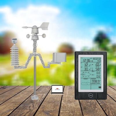 China 300 1100hpa Air Pressure Range Digital Rainfall Weather Station For Indoor And Outdoor for sale