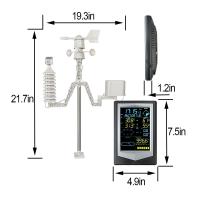 China Wireless Multi Function Weather Station Test Wind Direction Speed Rainfall With Ease for sale