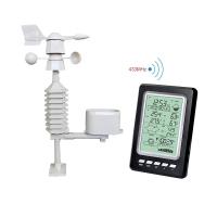 China Wind Speed Range 0-50m/S Wireless 433mhz Weather Station For Temperature And Humidity for sale