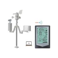 China Black And Silver Color Professional Solar Wireless Weather Station With PC Interface for sale