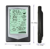 China Black And Silver Color Professional Solar Wireless Weather Station With PC Interface for sale