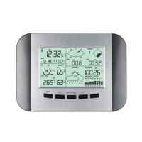 China Large Screen Digital Weather Station With Outdoor Rain Sensor And 48s Data Update  、 for sale