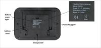 China Large Screen Digital Weather Station With Outdoor Rain Sensor And 48s Data Update  、 for sale