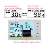 China Ultrasonic Liquid Level Meter Multi Function Household Water Tank Water Level Meter Alarm Function for sale