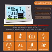 China Ultrasonic Liquid Level Meter Multi Function Household Water Tank Water Level Meter Alarm Function for sale