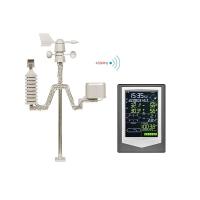 China Black And Silver Color Weather Station Data Logger With Wind Speed Range Of 0-50m/S for sale