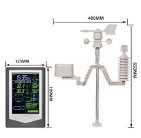 China ODM Supported 6 In 1 Solar Weather Station With Wifi Remote Control And Color Display for sale