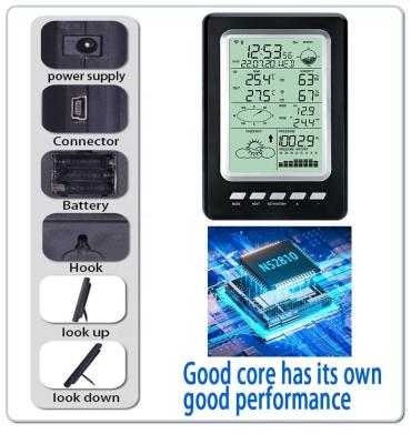 China Temperature Monitoring Wireless WIFI Transmission of Outdoor Weather Station Data within 100m for sale