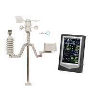 China ODM Supported 6 In 1 Solar Weather Station With Wifi Remote Control And Color Display for sale